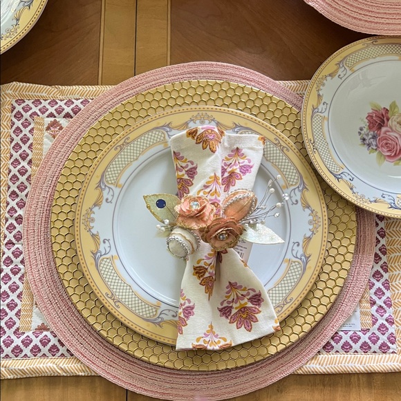 SMCS 8 Place settings | Dining | Charming 8 Settingfloral Dinnerware ...